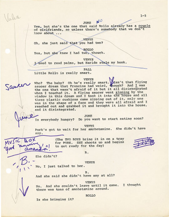 Andy Warhol's PORK (ca. 1971) Theatre script - WalterFilm