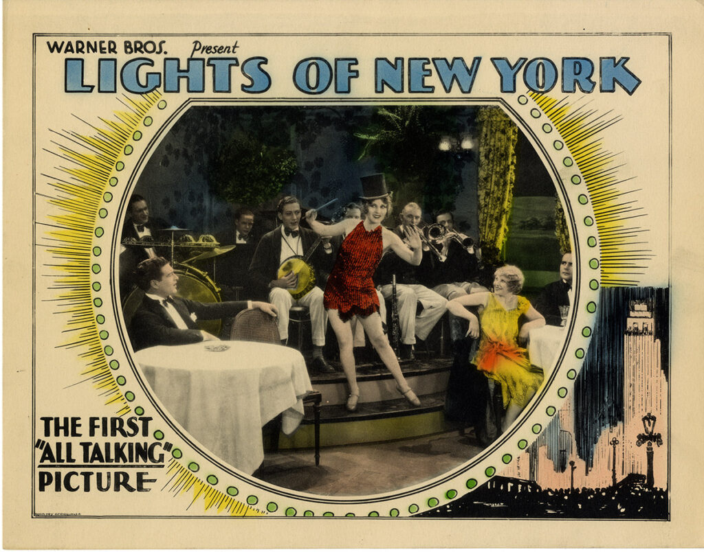 (First all-talking movie) LIGHTS OF NEW YORK [1928] Lobby card - WalterFilm