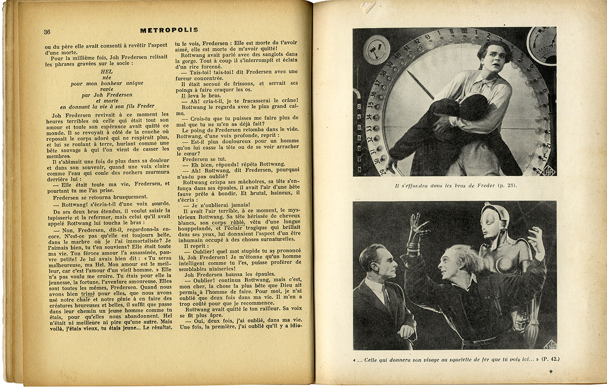 METROPOLIS (1928) French book - WalterFilm